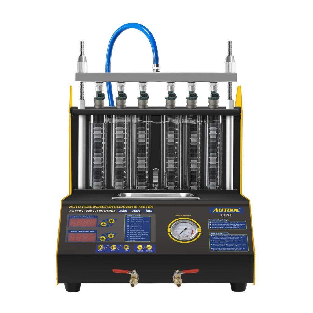 Máquina para limpieza de Inyectores, 6 cilindros, AUTOOL CT200 – Kikotools